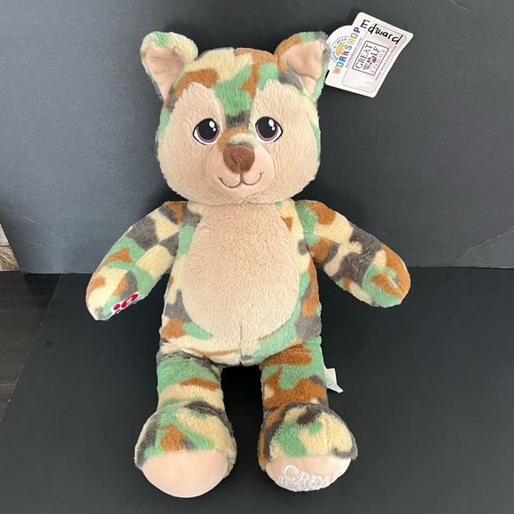 Build-A-Bear | Toys | Buildabear Workshop 222 Camo Camouflage Wolf ...